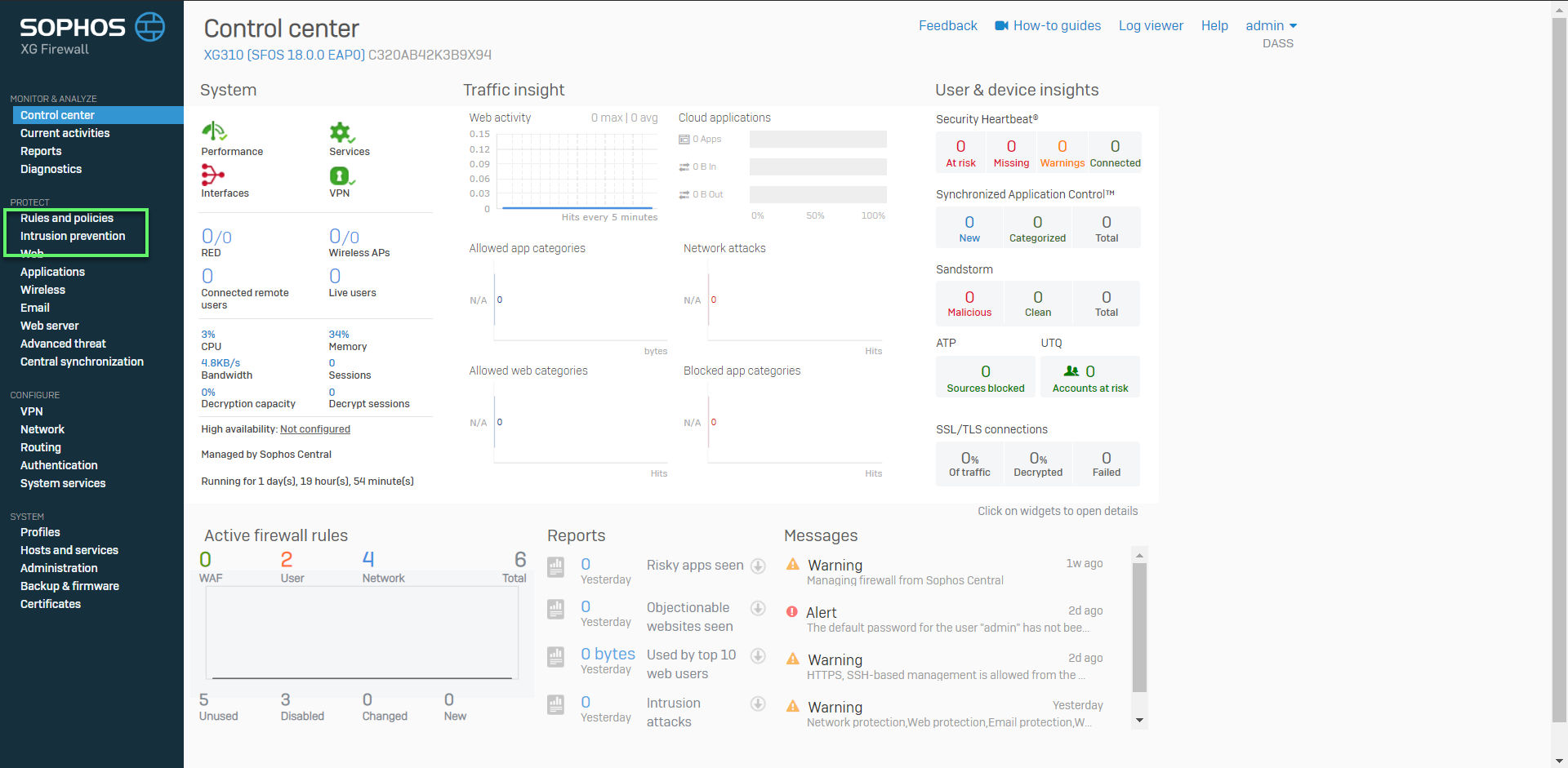 Sophos XG: How to configure anti-brute force features of IPS on Sophos ... Sophos XG: How to configure anti-brute force features of IPS on Sophos ...