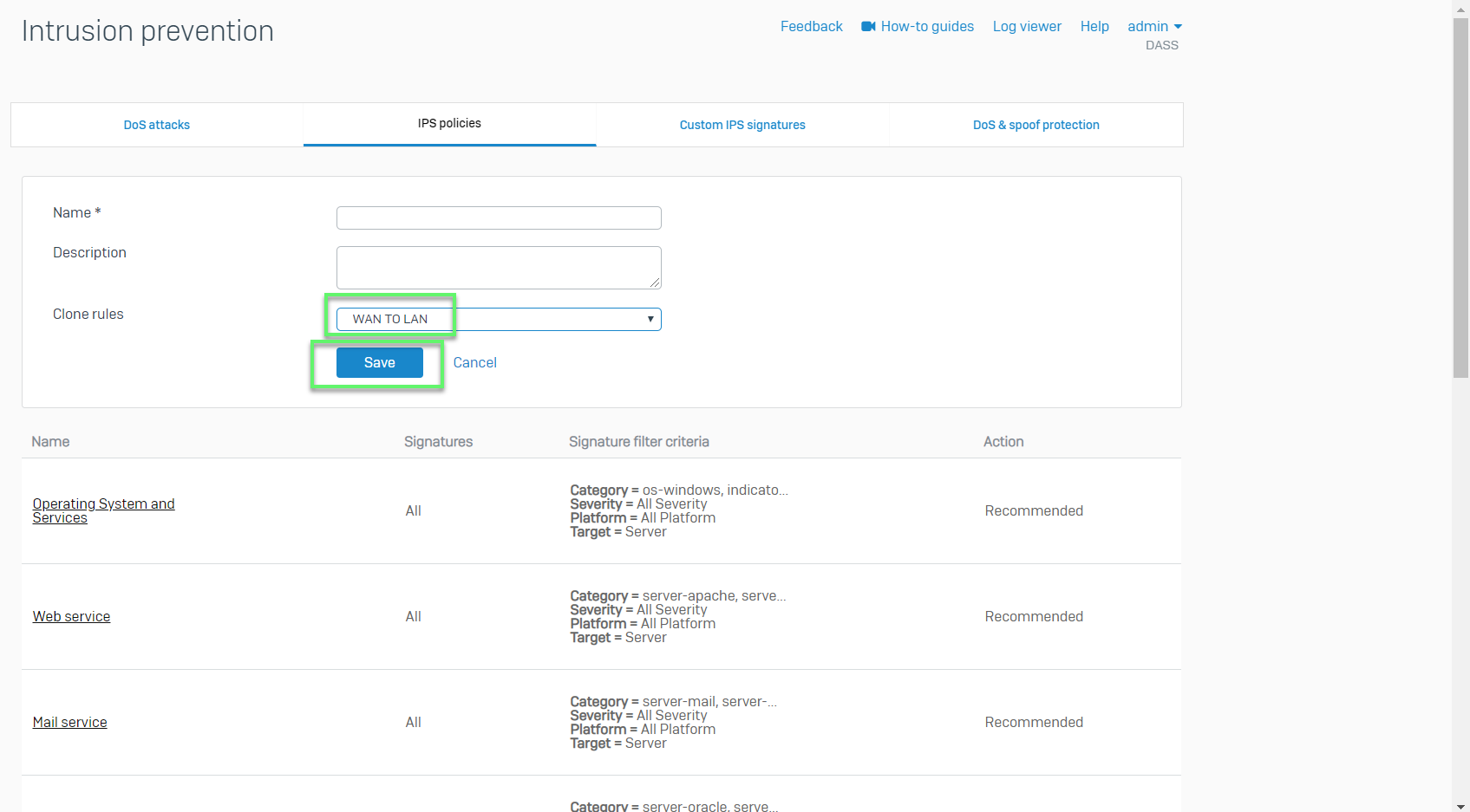 Sophos XG: How to configure anti-brute force features of IPS on Sophos ... Sophos XG: How to configure anti-brute force features of IPS on Sophos ...